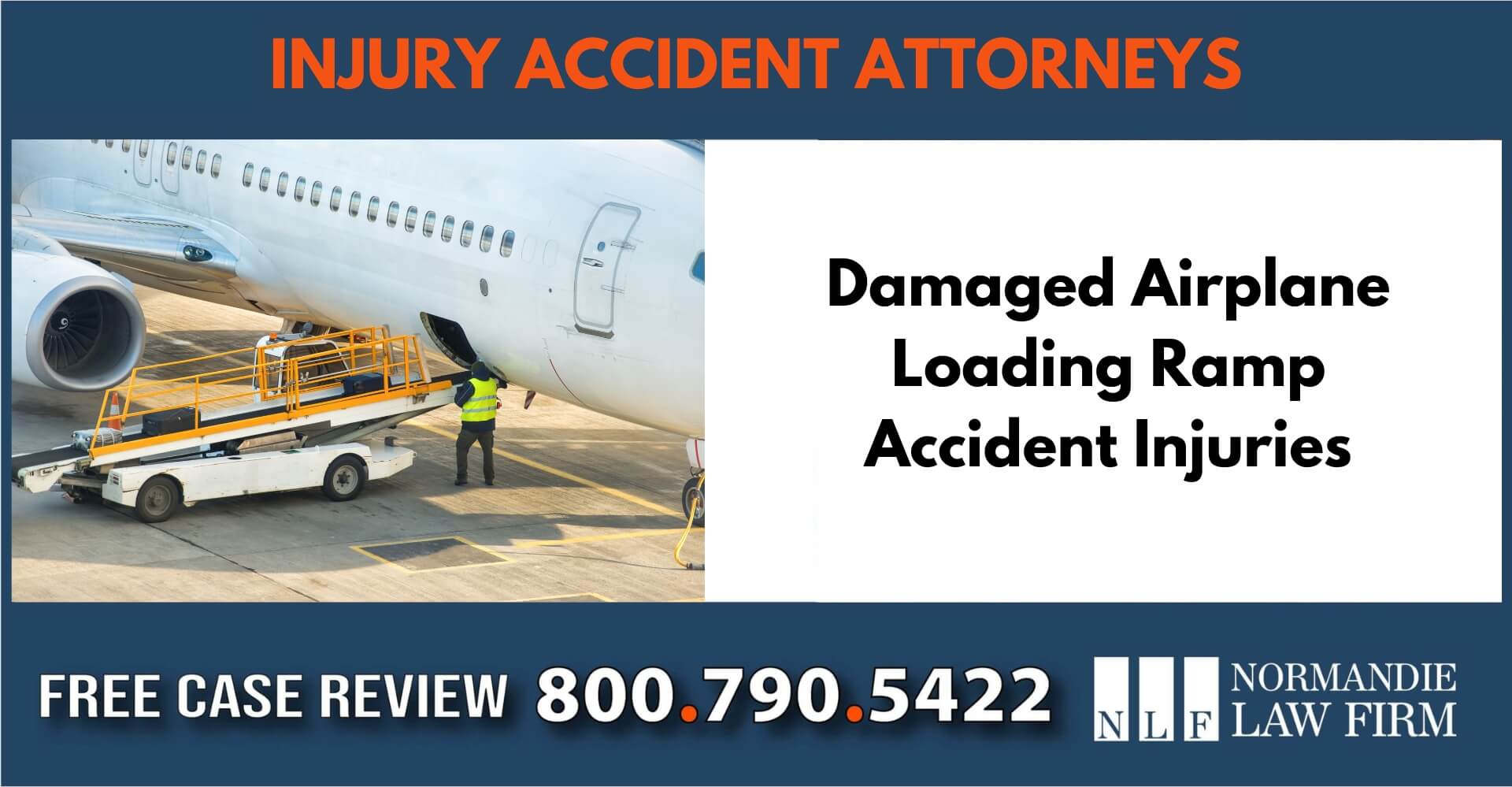 Damaged Airplane Loading Ramp Accident Injuries